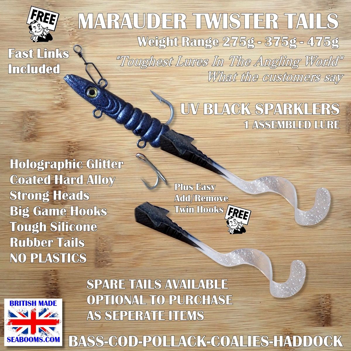 MARAUDER TWISTER TAILS HEAVY DUTY LURES FOR THE BIGGER FISH