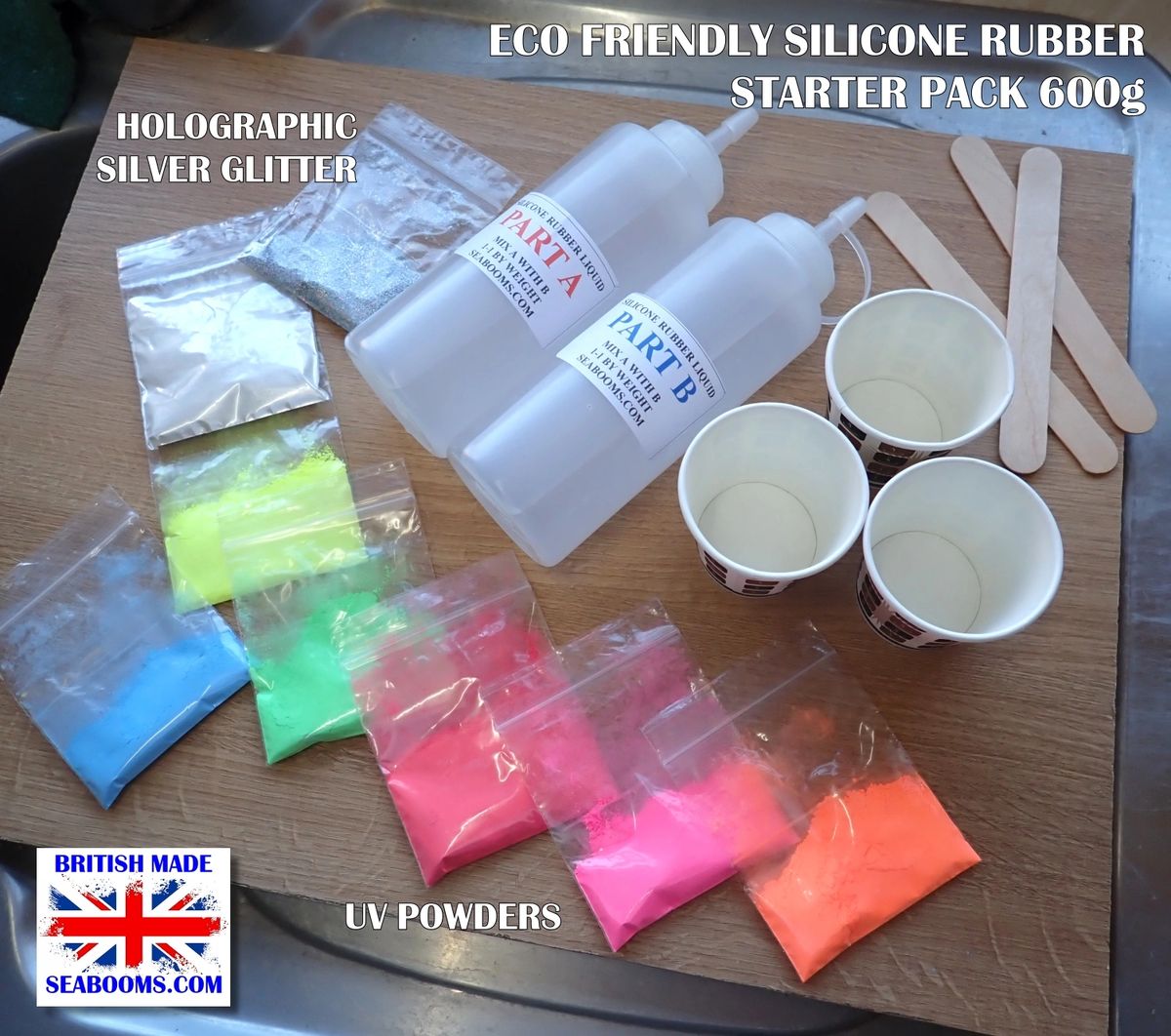 ECO FRIENDLY SILICONE RUBBER STARTER PACK 600g