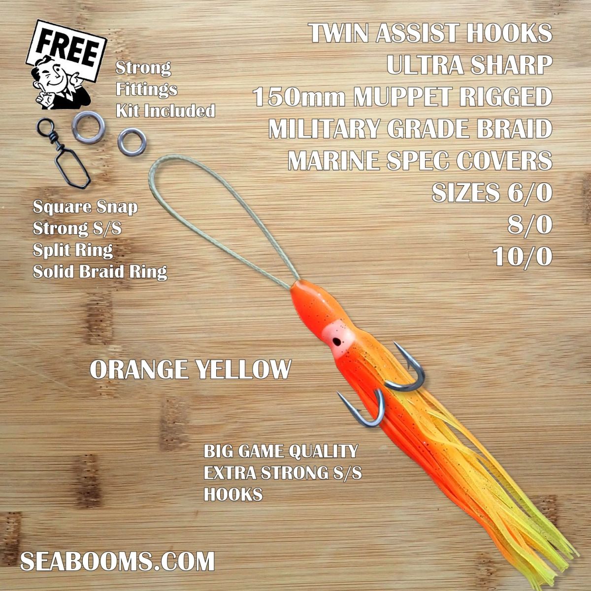 TWIN HOOKS XTRA STRONG MUPPET RIGGED 2 PACKS