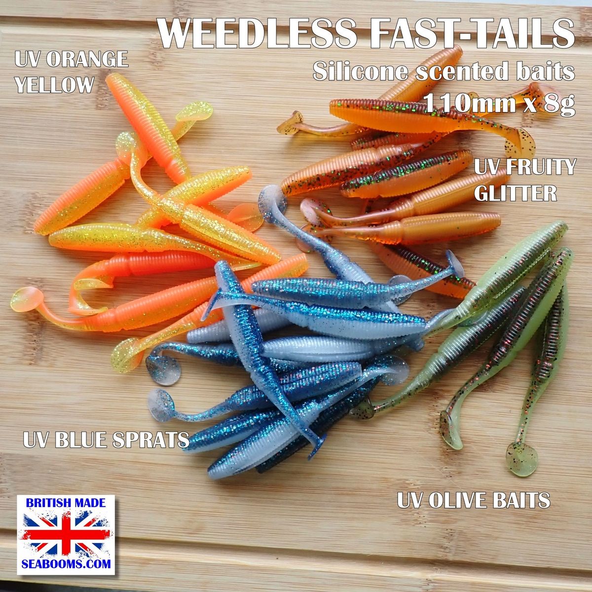 WEEDLESS FAST TAIL EELS MIXED 10 PACKS