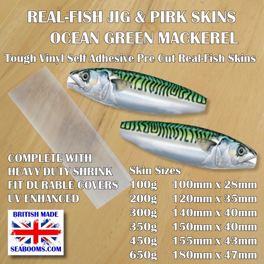 REALFISH SKINS OCEAN GREEN MACKEREL