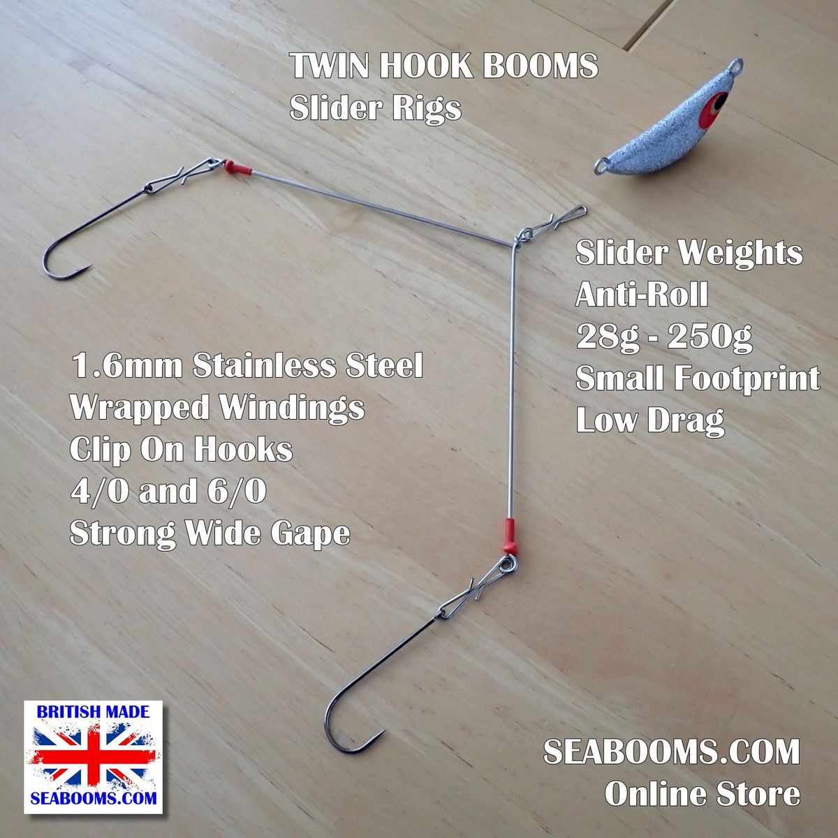 TWIN HOOK SPREADER BOOMS WITH AND WITHOUT SLIDER ANTI-ROLL WEIGHTS