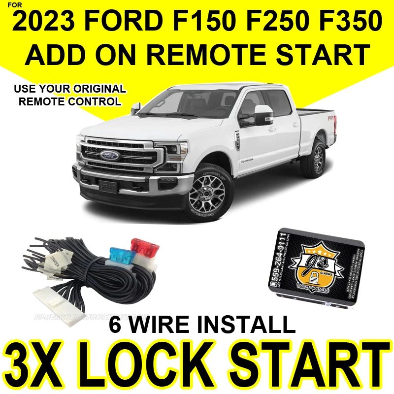 2023 FORD F150 F250 F350 ADD ON REMOTE START KIT WORKS ON KEY START AND ...