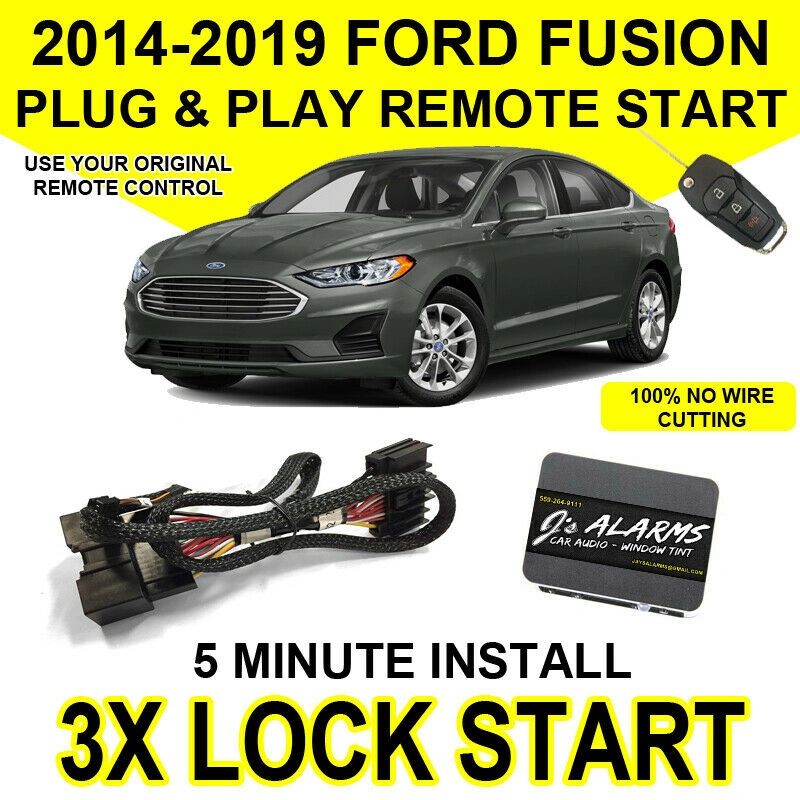 2014-2019 Ford Fusion Remote Start Plug and Play Easy Install Car 3X ...
