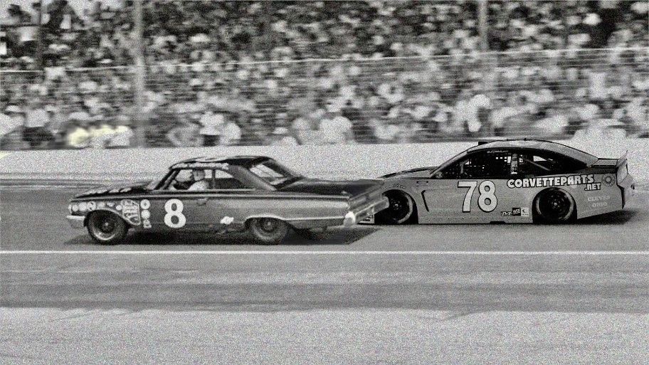 Live Fast Darlington Throwback paint scheme to Joe Weatherly