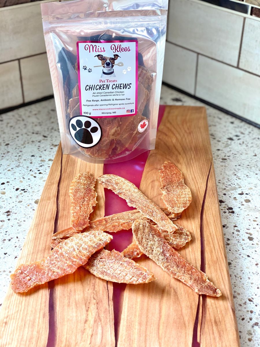 Dehydrated Free Range Chicken Chews