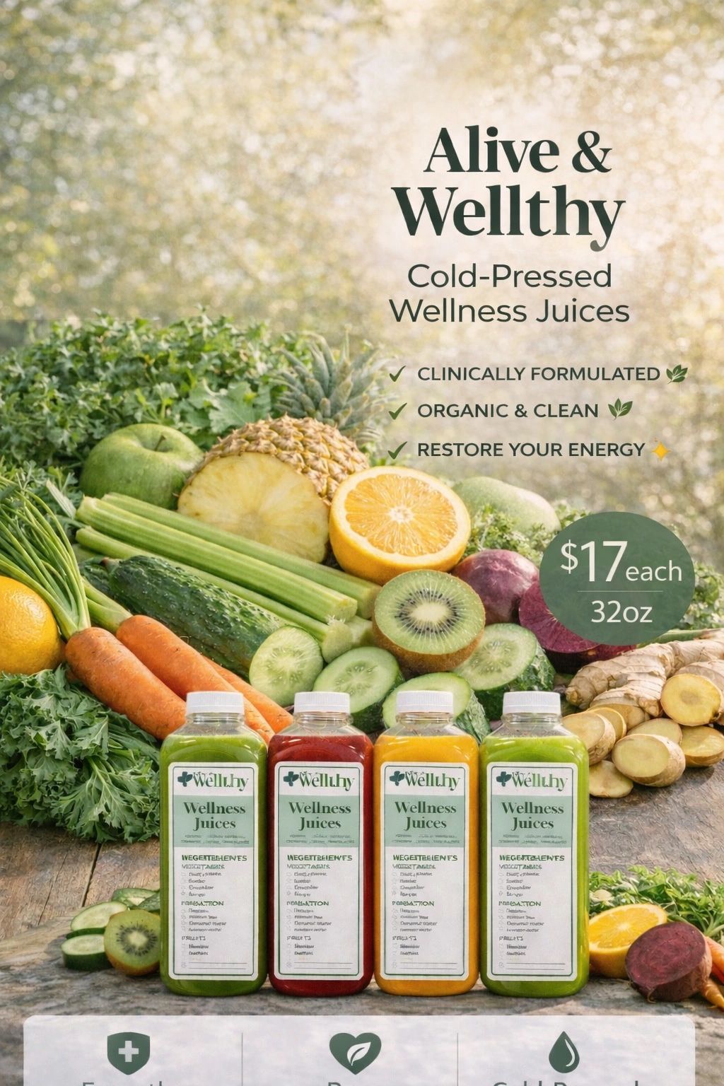 Alive and Wellthy Wellness Juices
