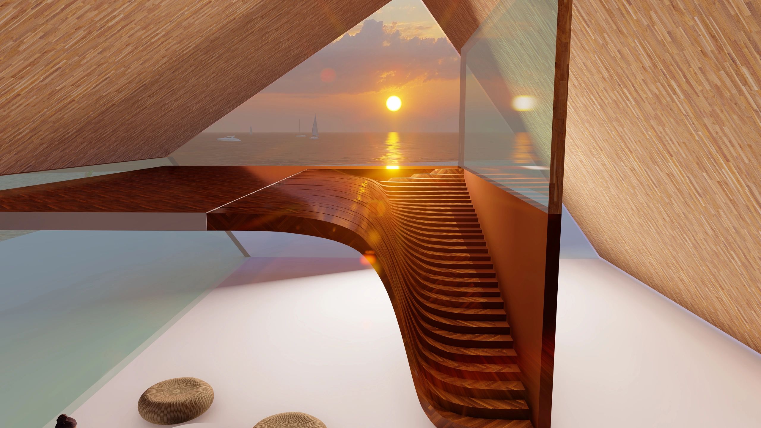 Beach Hut & Parametric Stairs
