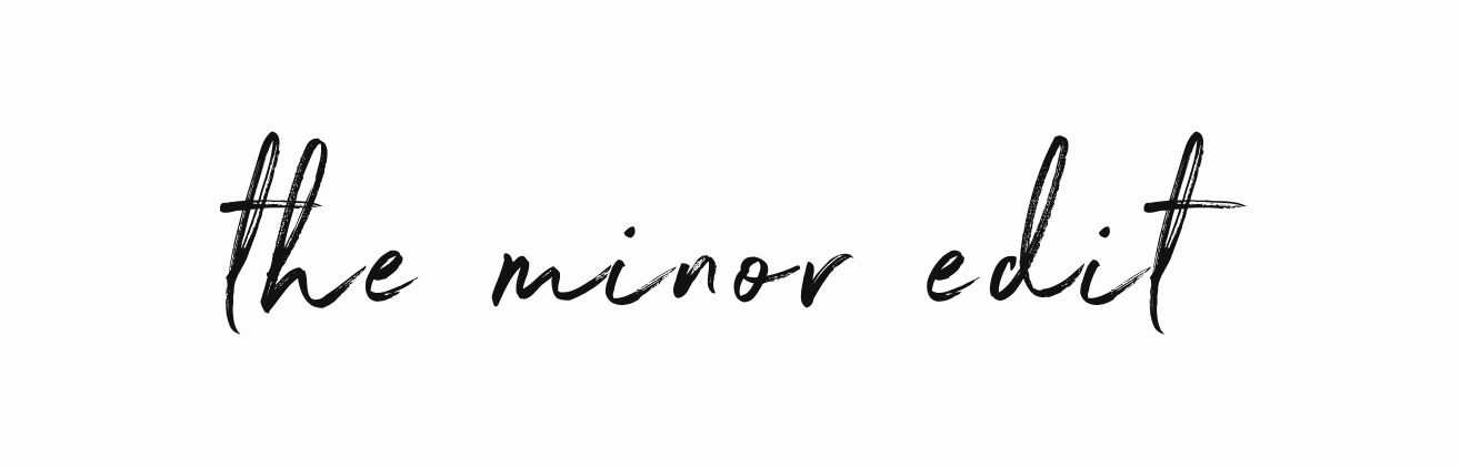 the minor edit