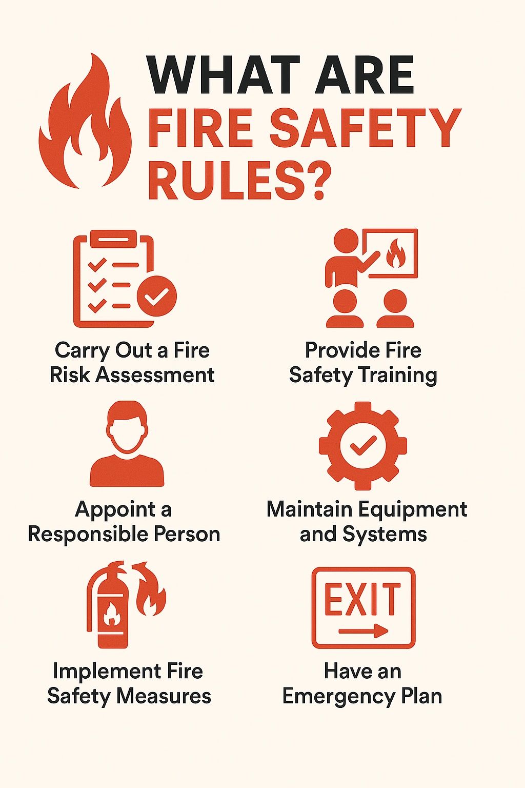 What are fire safety rules?