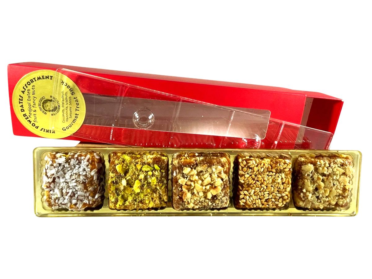 Kikis Power Dates Bites - Assortment in Red Window Slider [5 pieces]