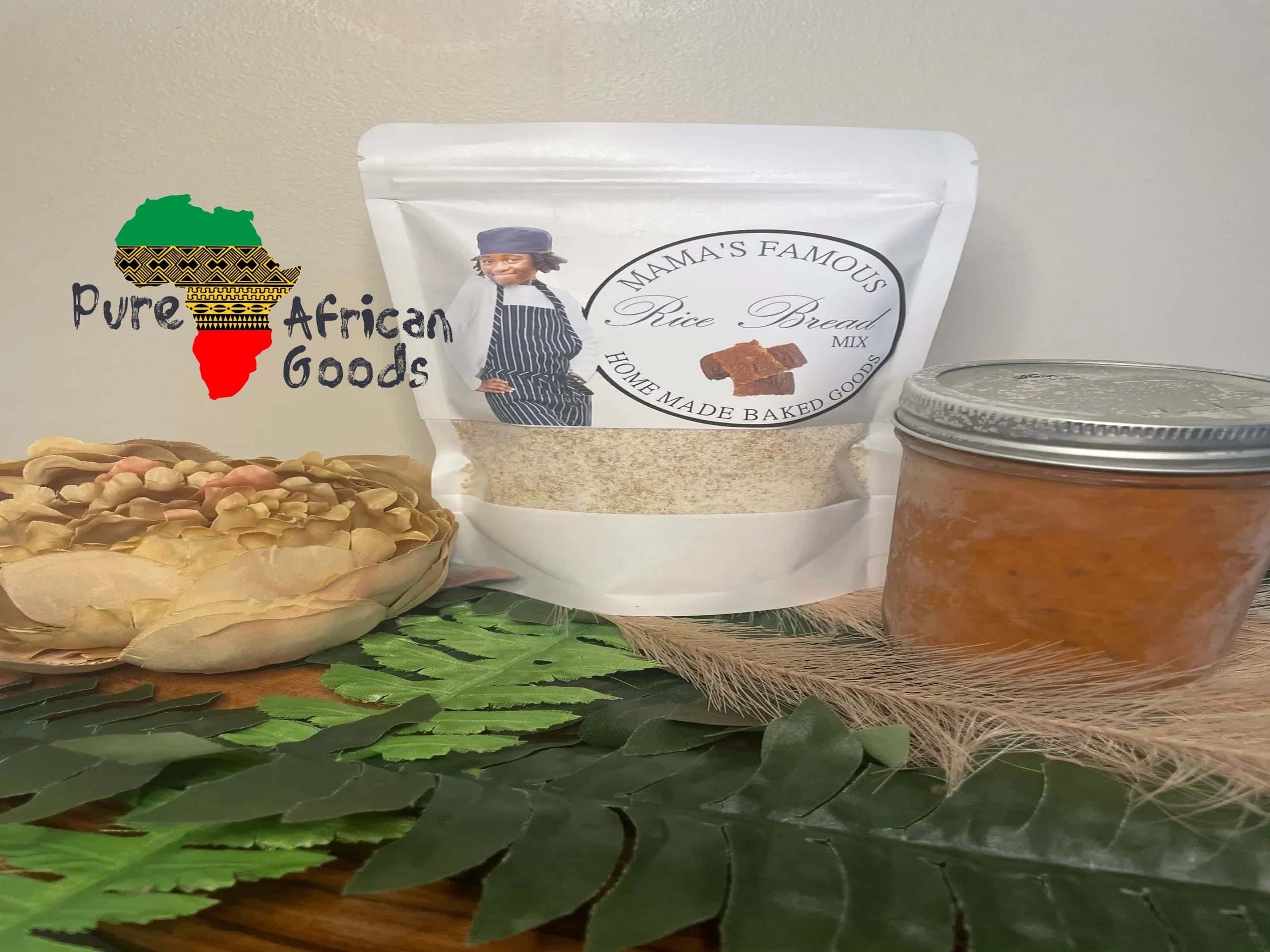 Pure African Goods - Rice Bread, Rice Bread, Black Soap