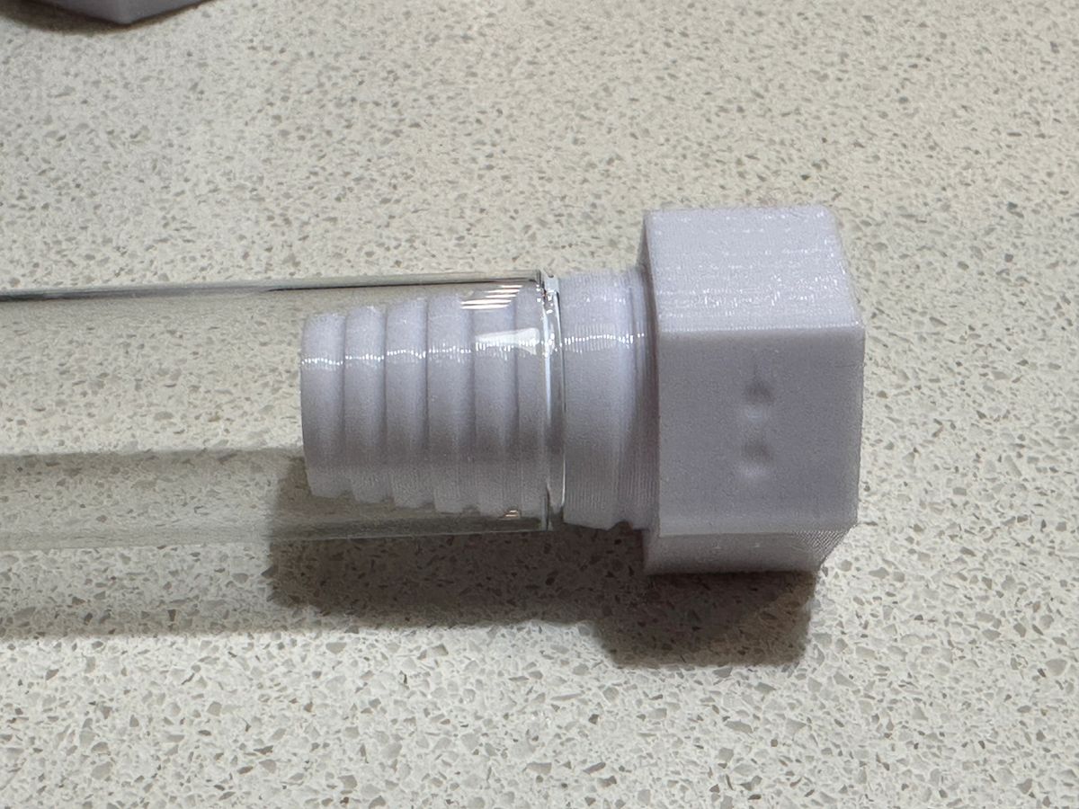 Test tube & Tubing Connectors for RS3D designs.
