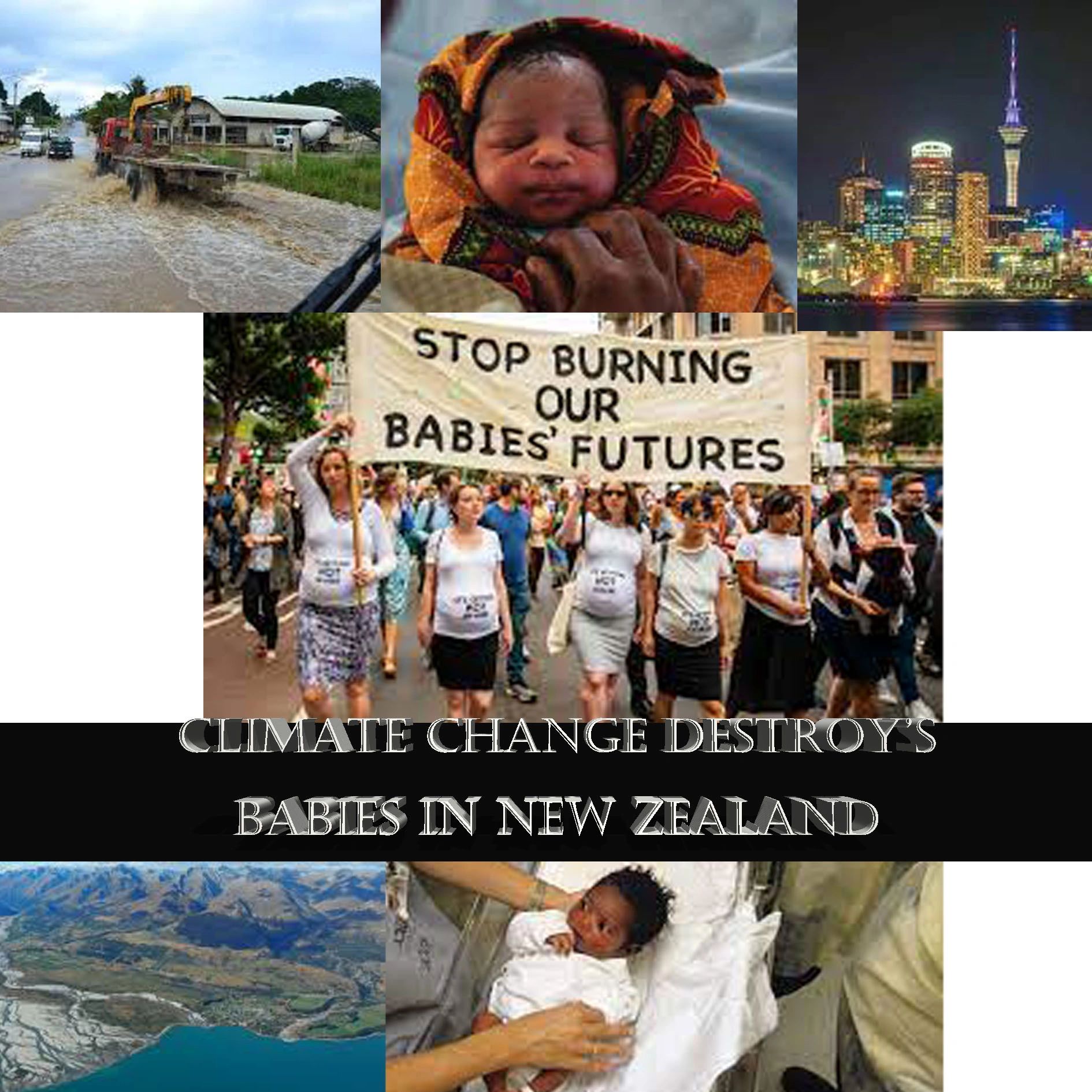 Baby born cycle collapse in New Zealand