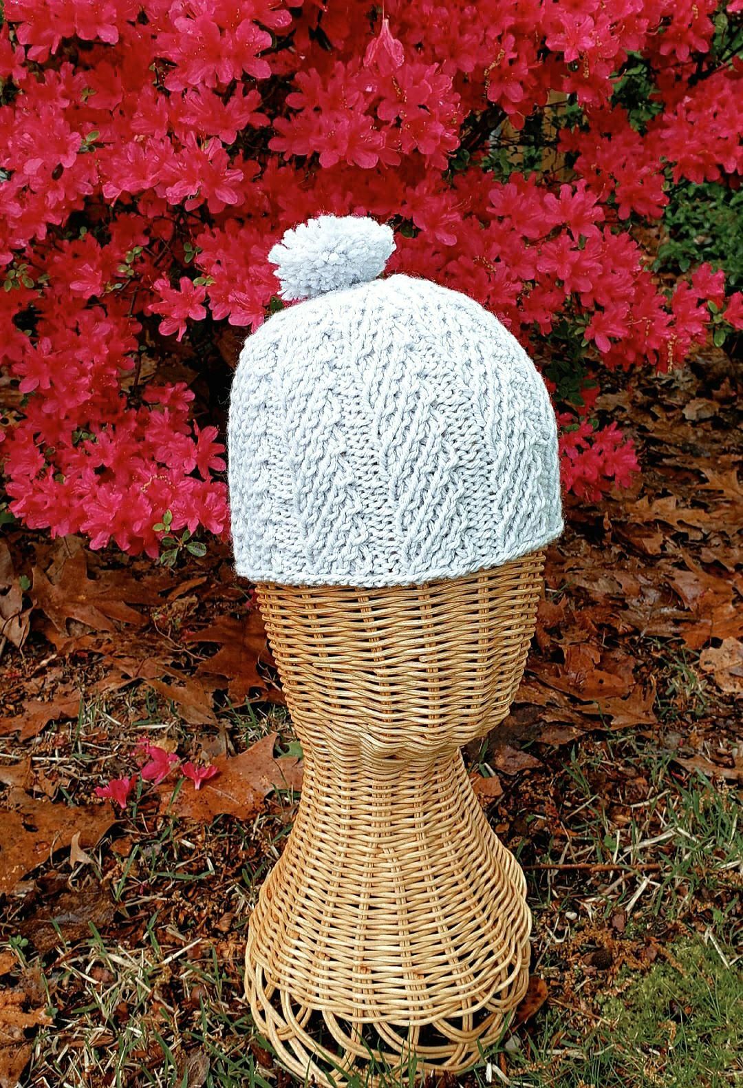 Twisted Ribbed Hat Free Knitting Pattern