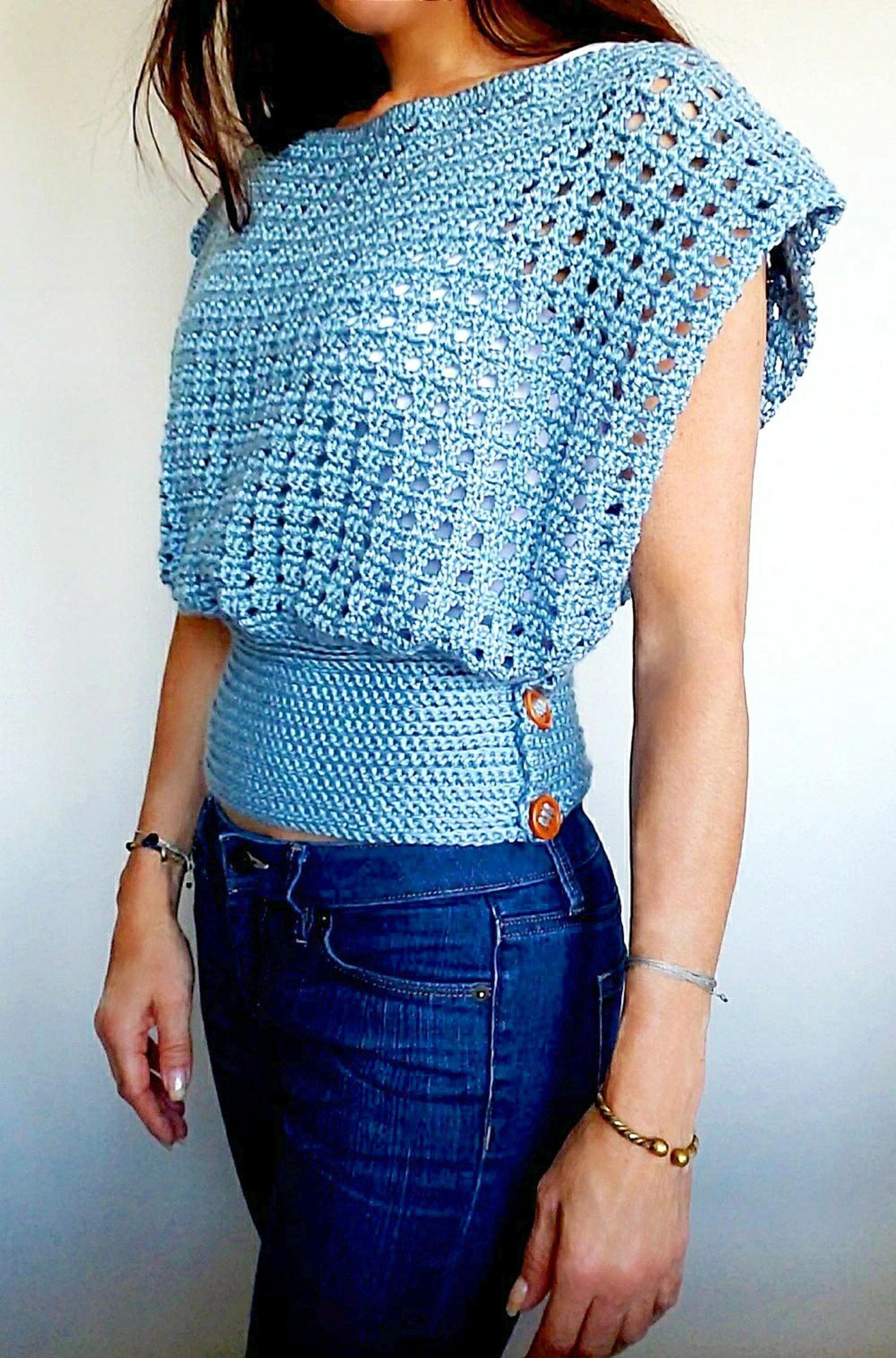 Mesh Summer Top Crochet Pattern