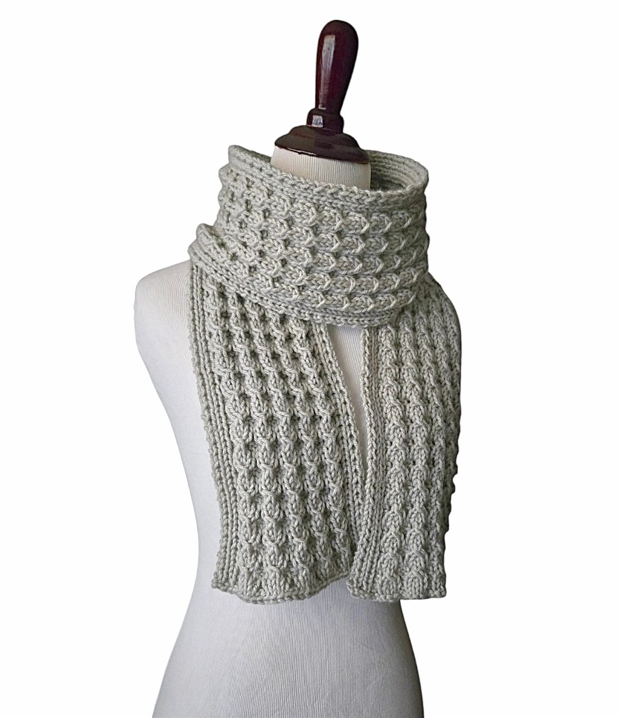 The Knit Pattern You'll Need This Winter: Cascading Bells Scarf