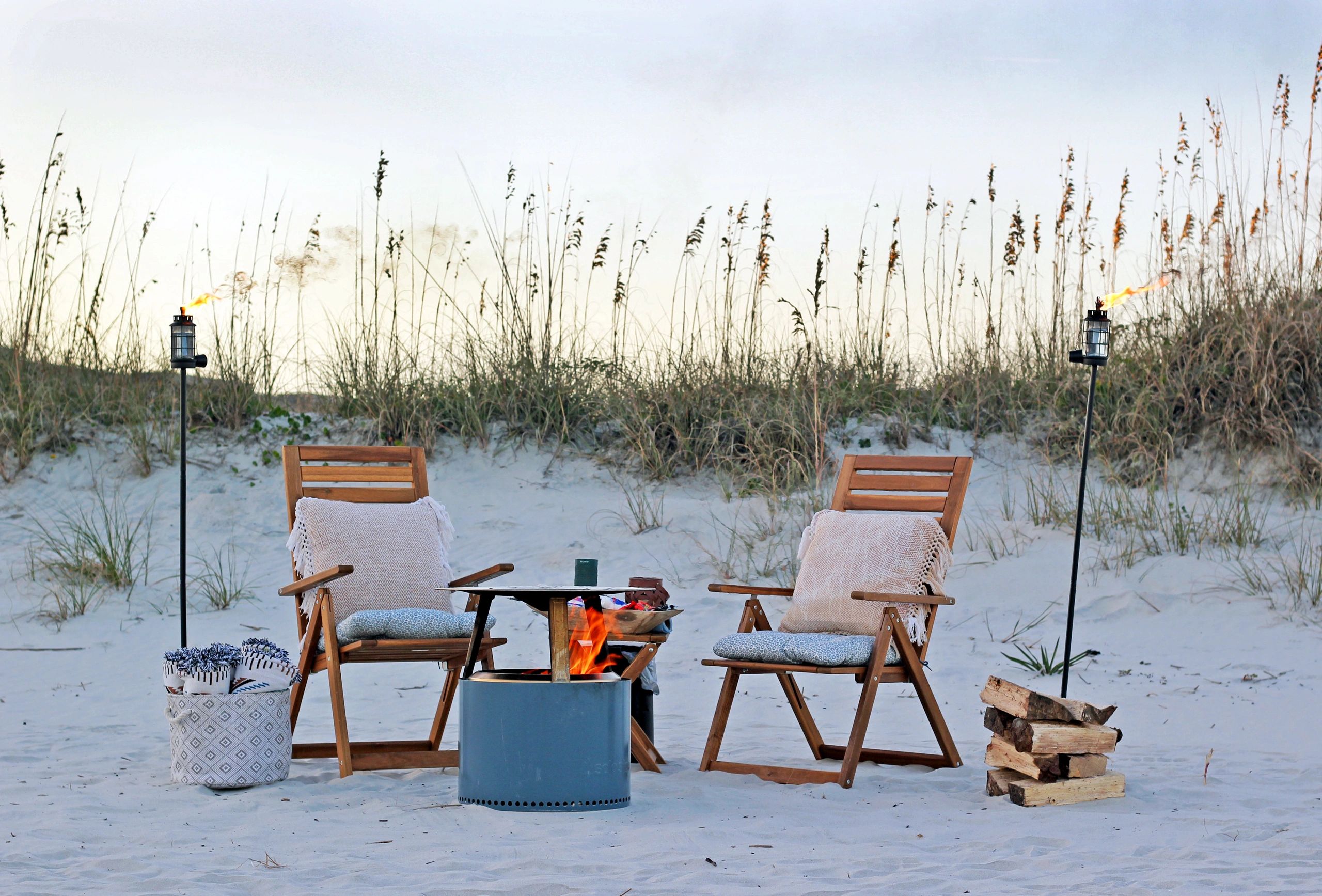 Book a Beach Bonfire now with Coastal Bonfire Co, the original Beach ...