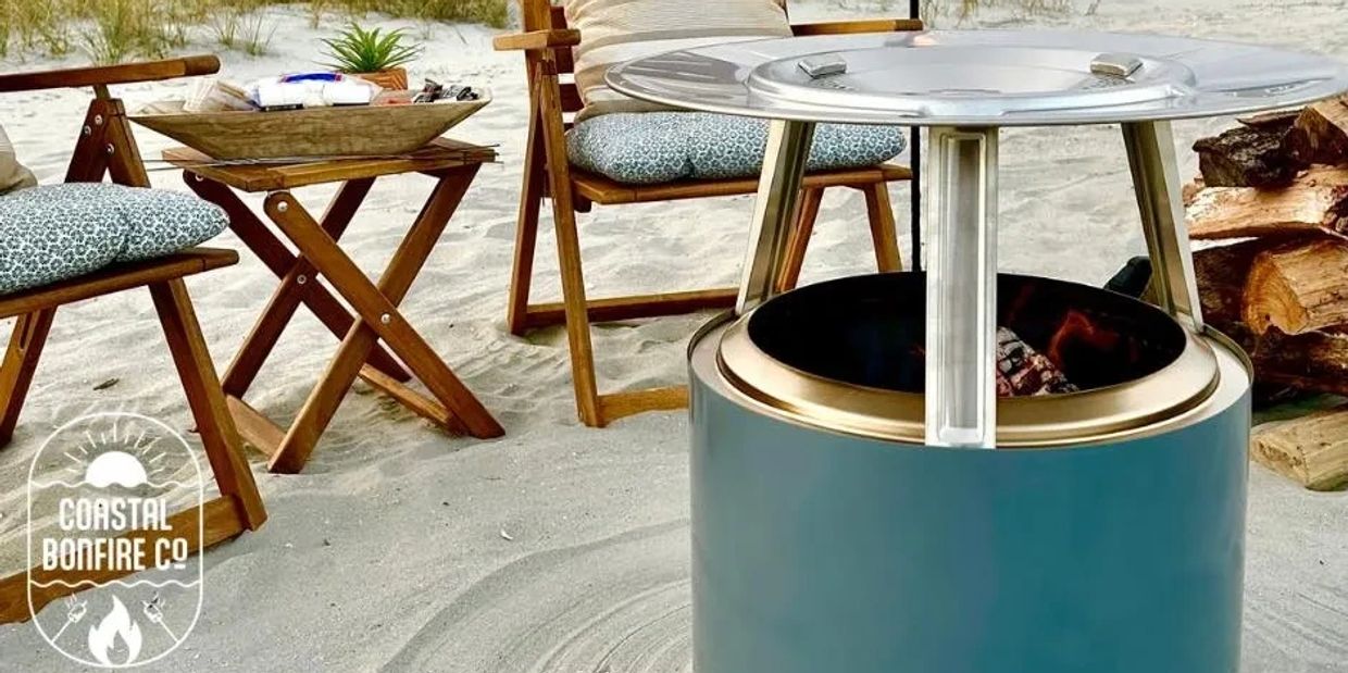 Book a Beach Bonfire now with Coastal Bonfire Co, the original Beach ...