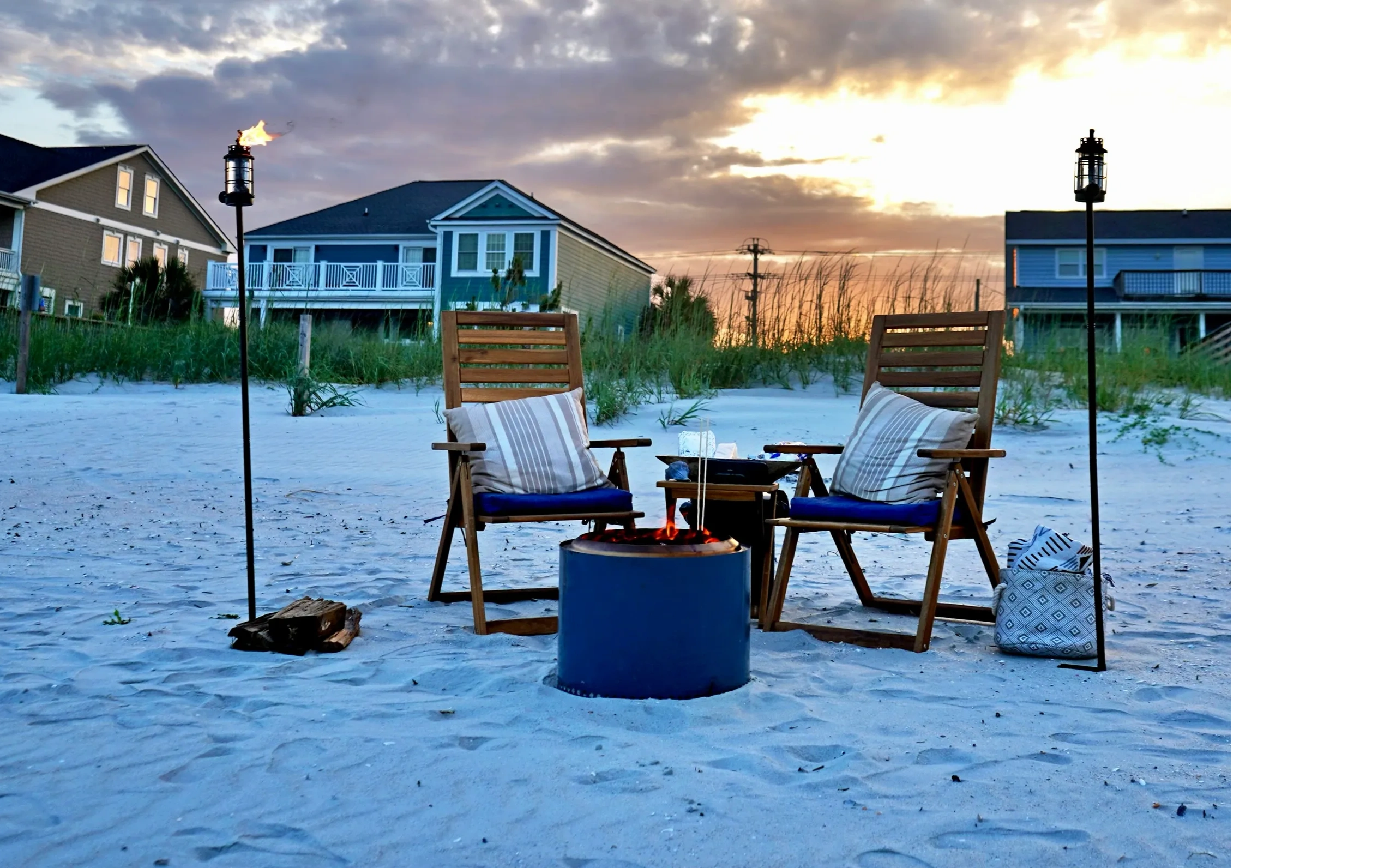 Book a Beach Bonfire now with Coastal Bonfire Co, the original Beach ...