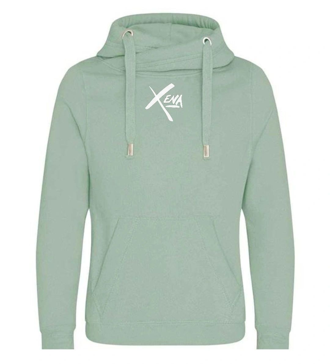 White Xena Cross Neck Hood