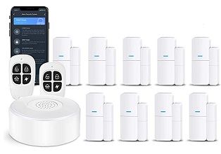 tolviviov Home Alarm System, 12 Pieces Smart Home Alarm Security System ...