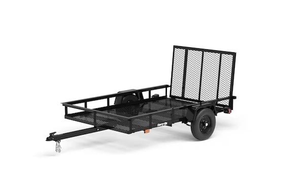 Carry-On Trailer 5-ft x 8-ft Steel Mesh Utility Trailer with Ramp Gate