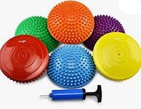 Yes4All 3 Shapes Hedgehog Balance Pods and Balance Disc,