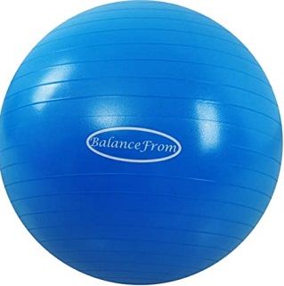 BalanceFrom Anti-Burst and Slip Resistant Exercise Ball Yoga Ball ...
