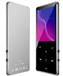 64GB MP3 Player with Bluetooth Music Player with 2.4" Screen Voice ...