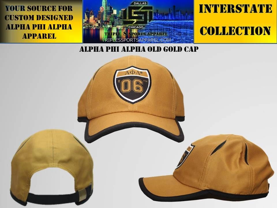 Alpha Phi Alpha Interstate Collection Lightweight Old Gold Cap