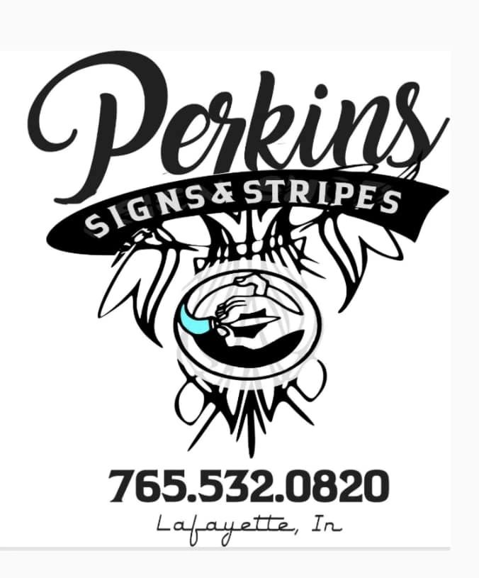 Perkins Signs & Stripes 6" Decal