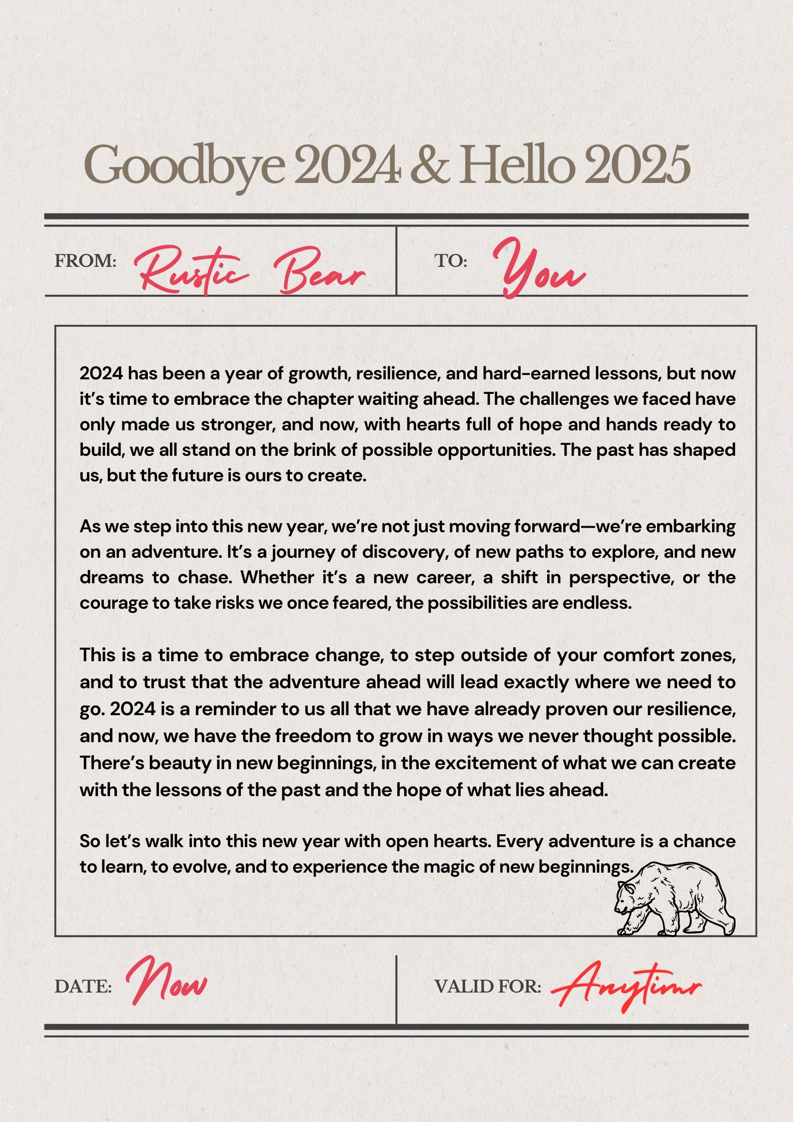 Goodbye 2024 & Hello 2025