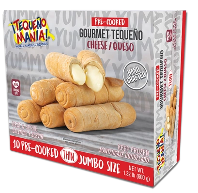 Gourmet Cheese Tequeño Jumbo THIN Pre-Cooked - 10ct