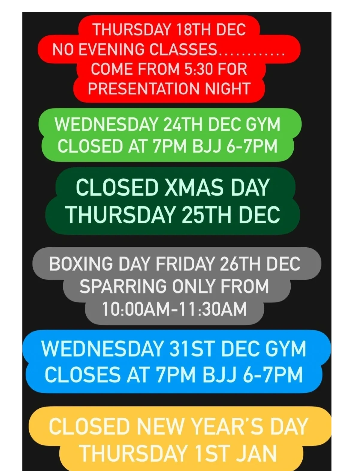Timetable / Book a Trial