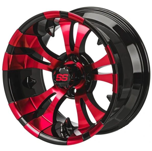 14x7 Black/Red Warlock Wheel - ALL TERRAIN COMBO