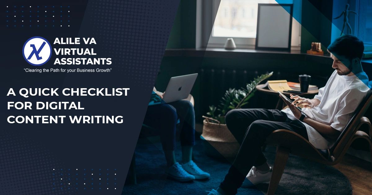 A Quick Checklist for Digital Content Writing