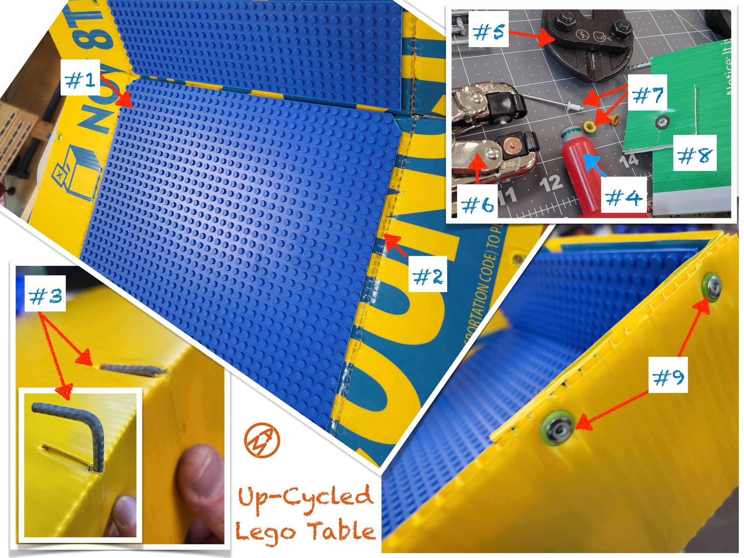Flat Pack de-Signed Lego Table Top