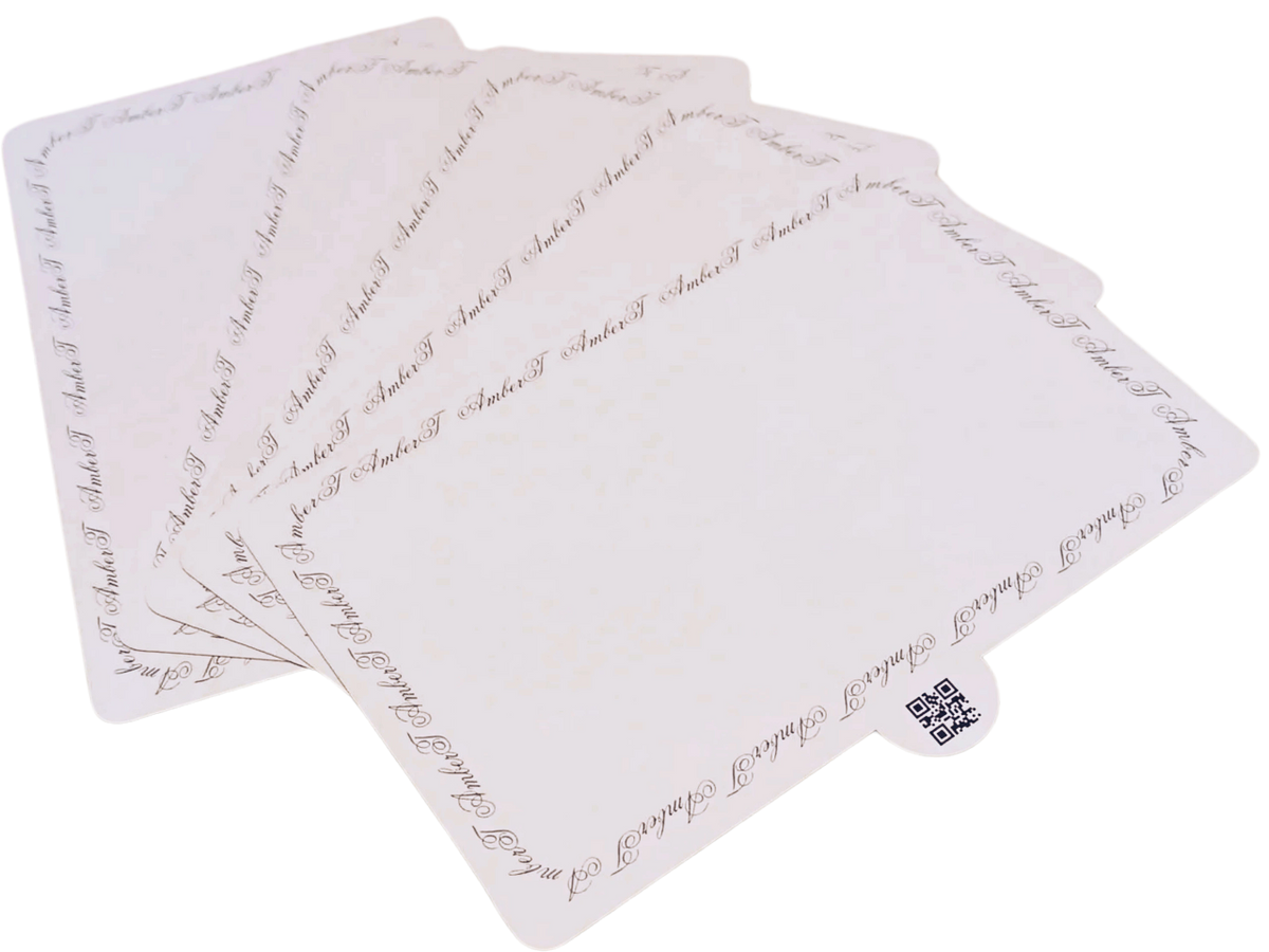 5 x AmberT Paper Note for Post Office Preferred Card (13cm x 17cm)