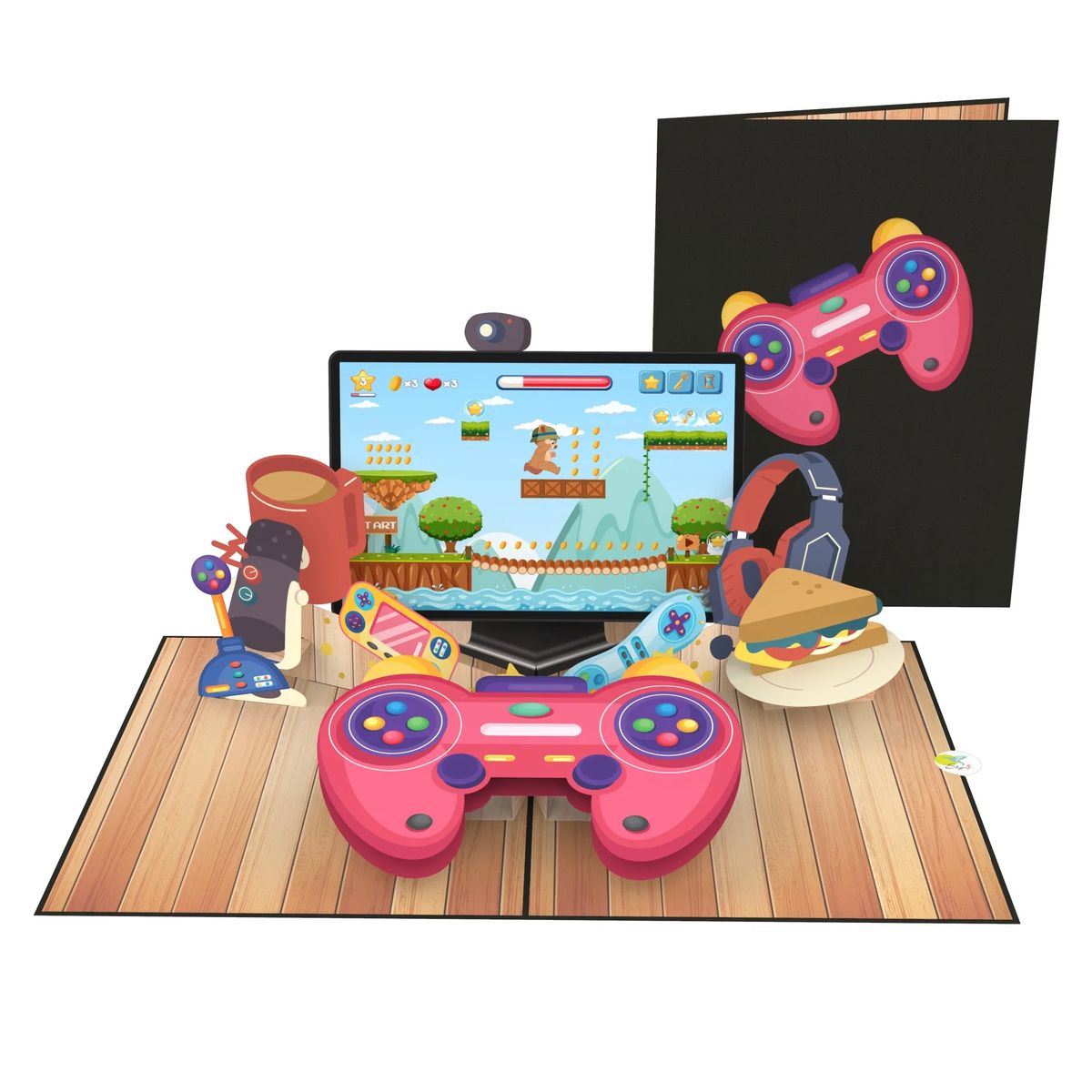 Game Joystick 3D Pop Up Card
