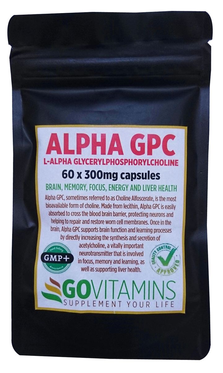 ALPHA GPC 50% 300mg CAPSULES - BEST SELLING Alpha glycerylphosphorylcholine