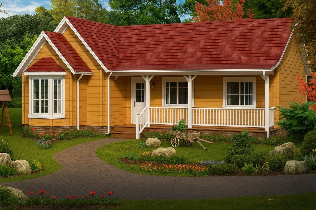 Cinnamon 2 Bedroom Solid wood House with Kitchen and Bathroom.