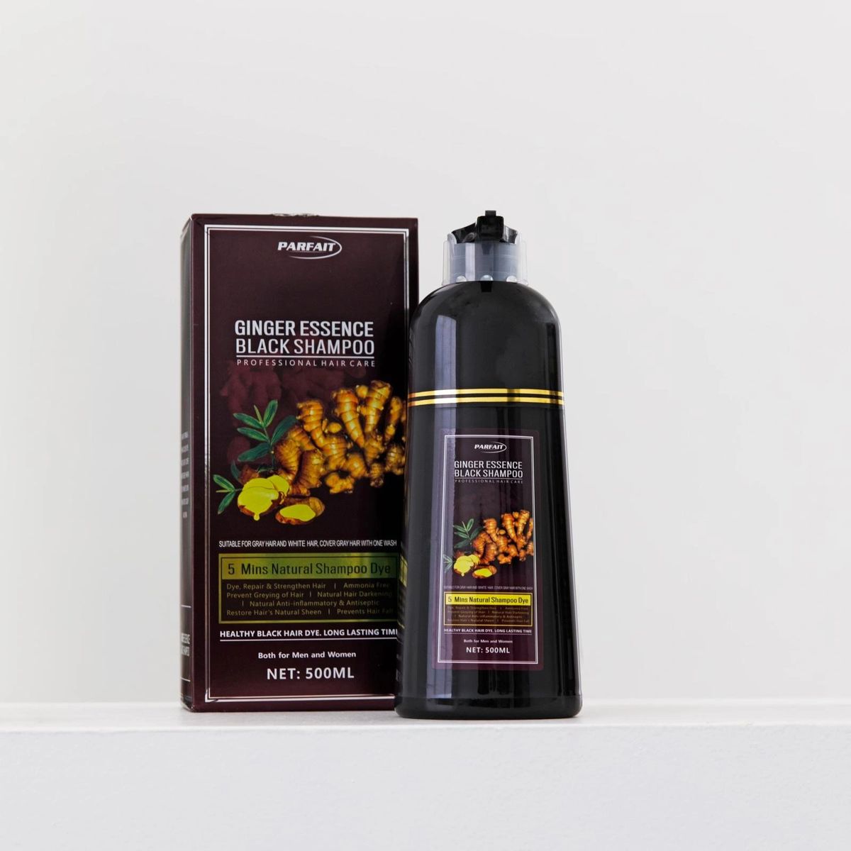Parfait Natural Black Hair Dye Shampoo