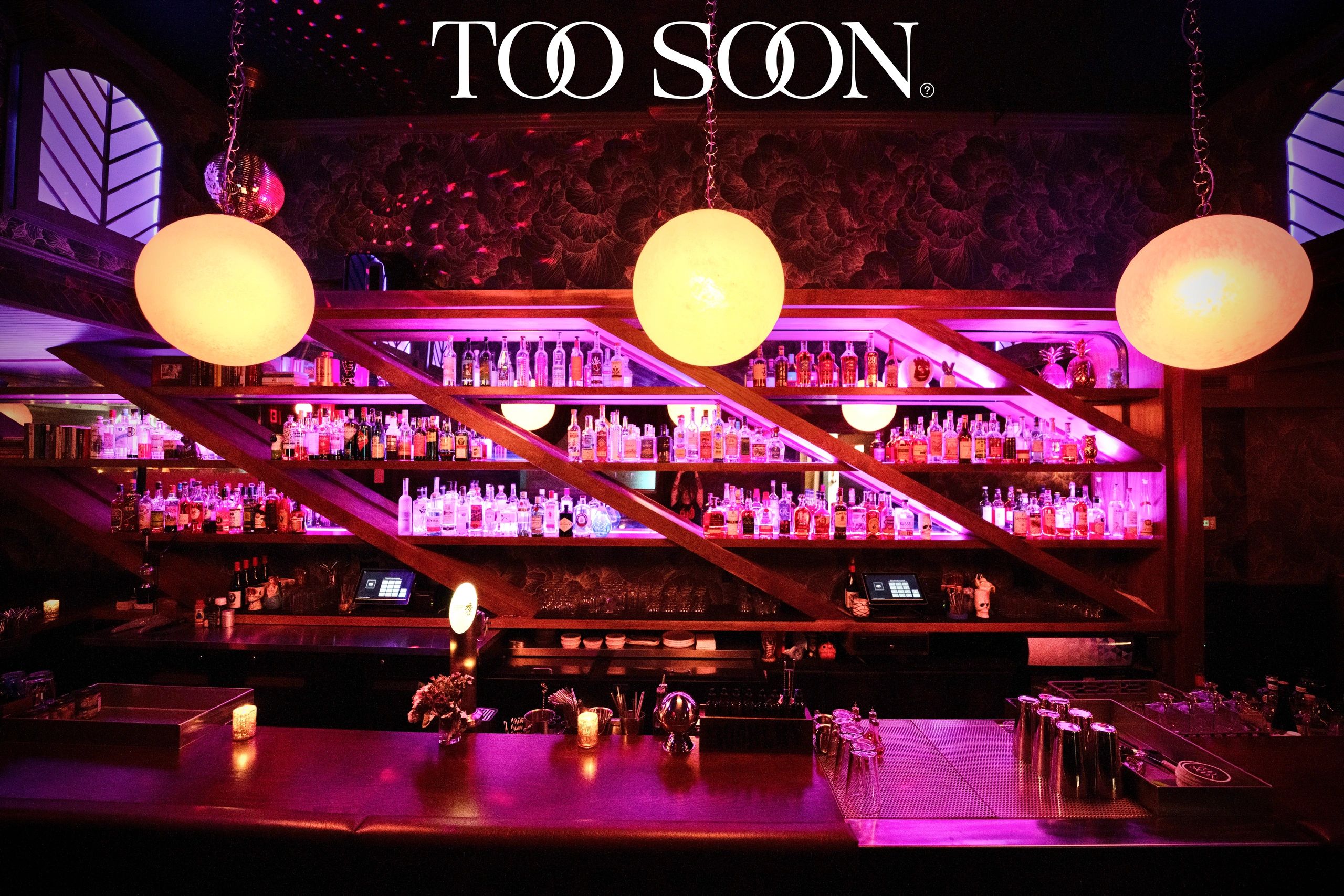 Too Soon Portland Menu