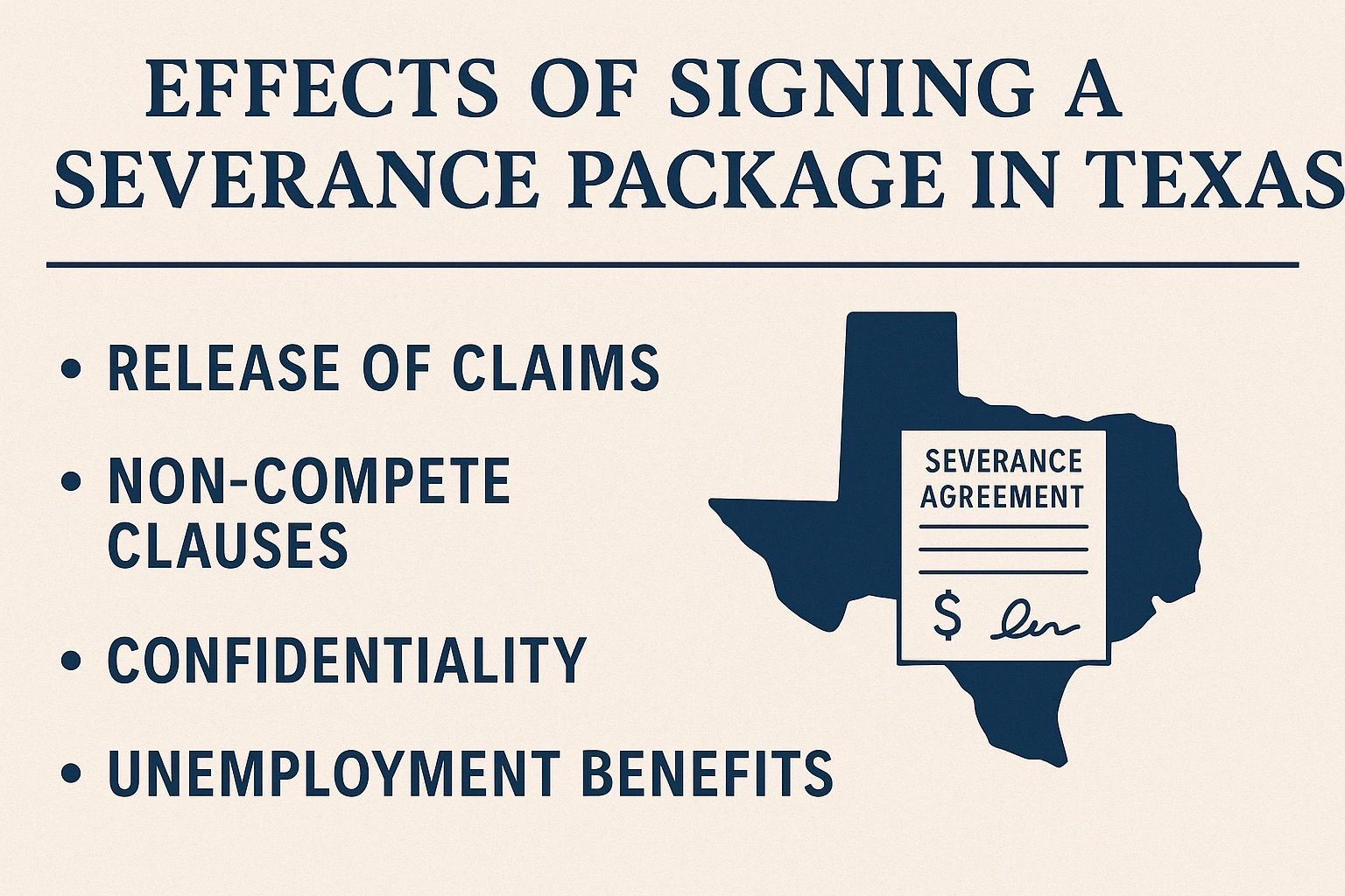 Understanding the Effects of Signing a Severance Package in Texas