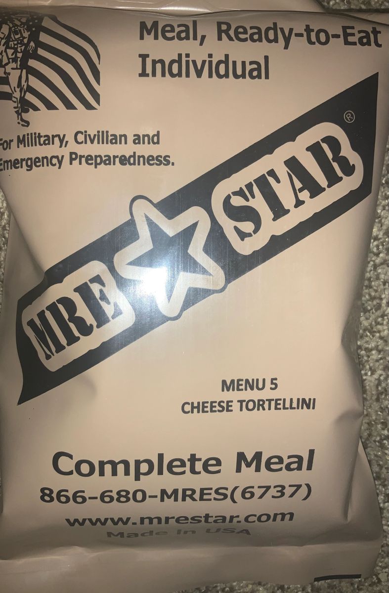Complete MRE meal Cheese Tortellini, New, tasty