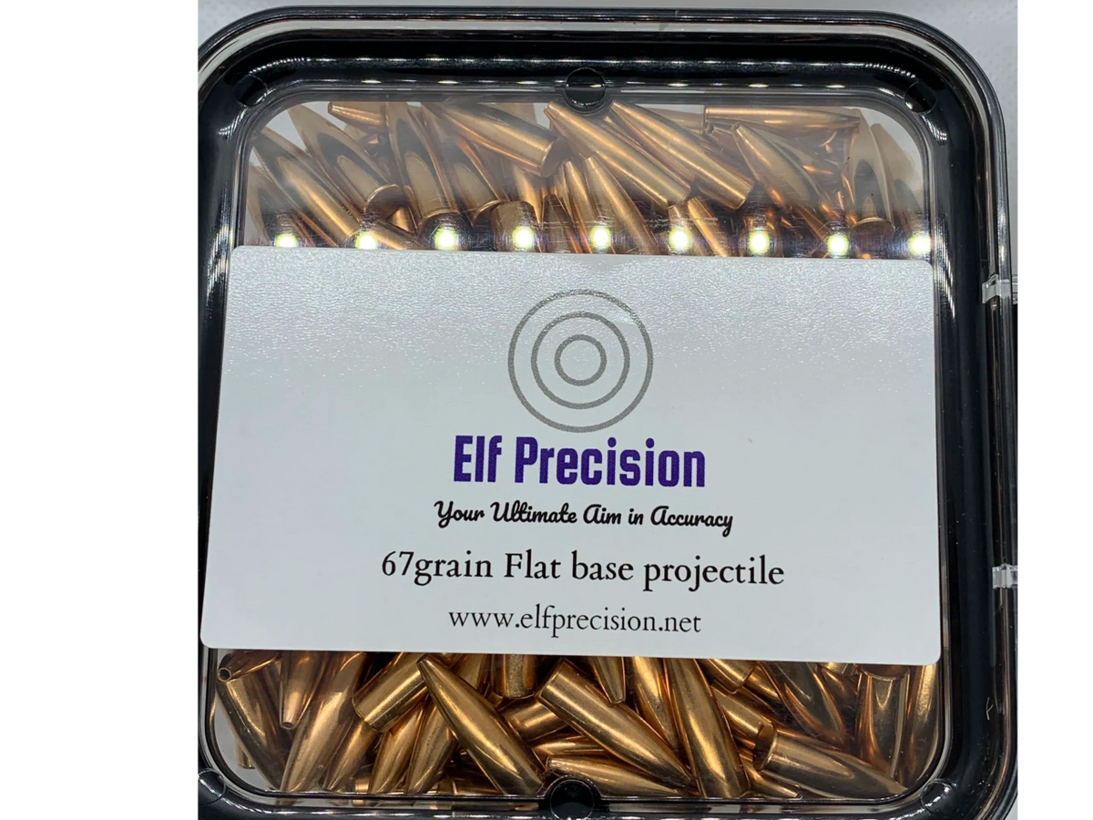 ELF Precision 6mm/.243 67 grain Flat Base per 500