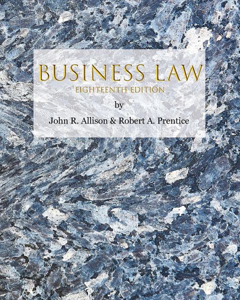 Business Law - 18th Edition - Printed Copy (2023)