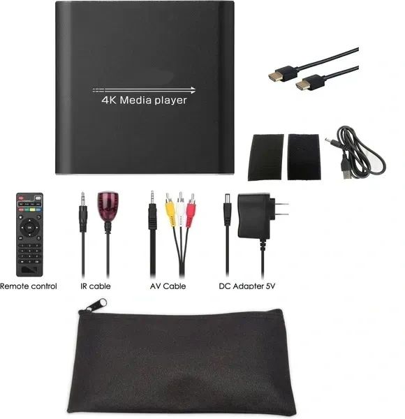 4K MEDIA PLAYER SYSTEM WITH CABLES ETC.