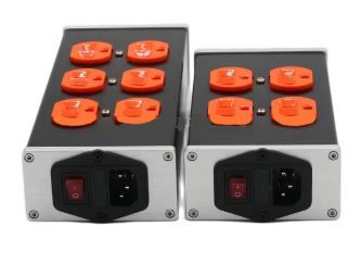 AC Power Distro with Finished Aluminum Metal Shell